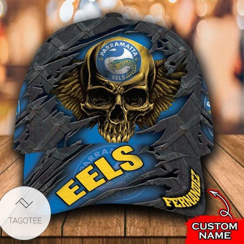 Personalized Nrl Parramatta Eels 3D Skull Hat Cap - Hot Sale 2025