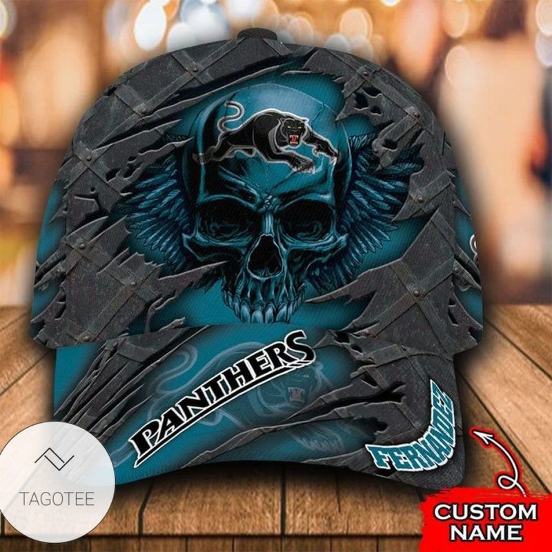 Personalized Nrl Penrith Panthers 3D Skull Hat Cap - Hot Sale 2025