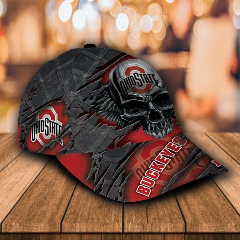 Personalized Ohio State Buckeyes Skull Custom Cap - Hot Sale 2024