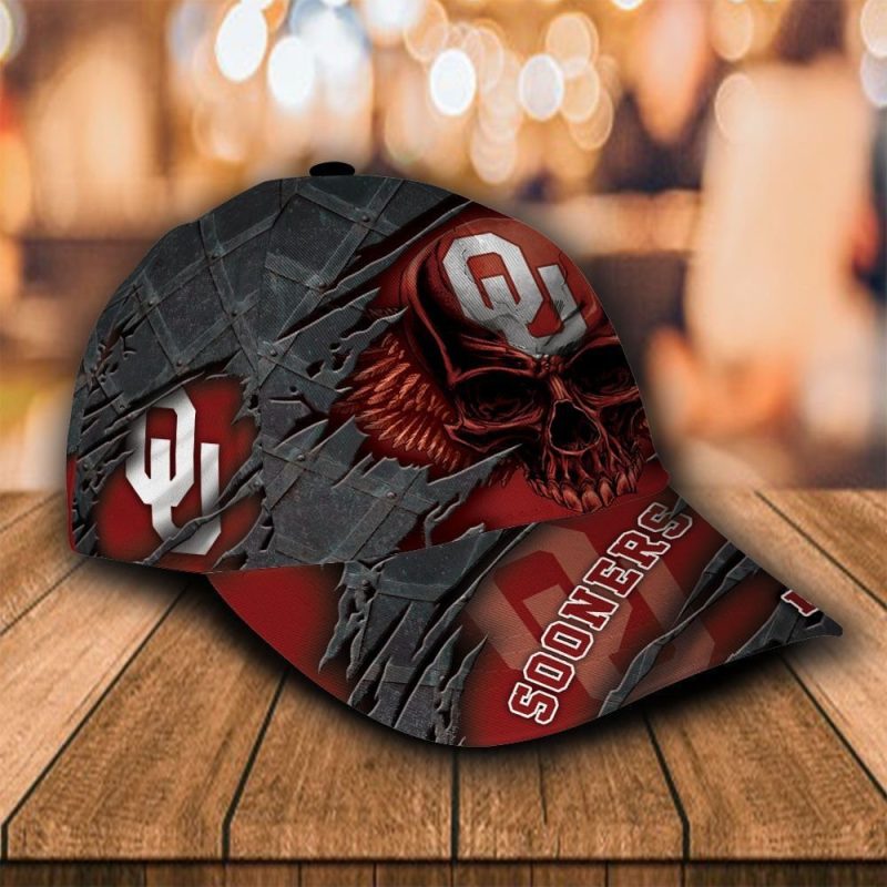 Personalized Oklahoma Sooners Skull Custom Cap - Hot Sale 2025