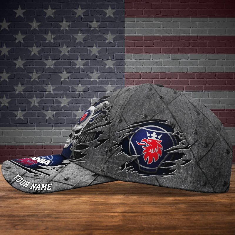 Personalized Scania Eagle Skull Wings Custom Cap - Hot Sale 2024