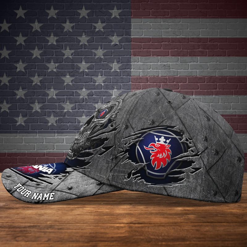 Personalized Scania Skull Blue Custom Cap - Hot Sale 2025