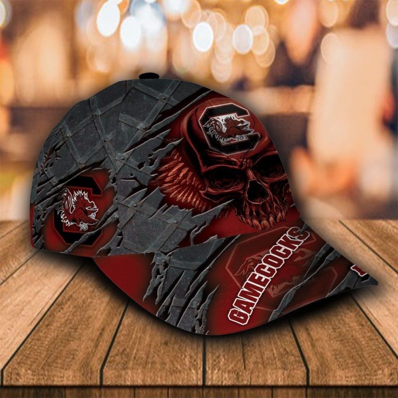 Personalized South Carolina Gamecocks Skull Custom Cap - Hot Sale 2025