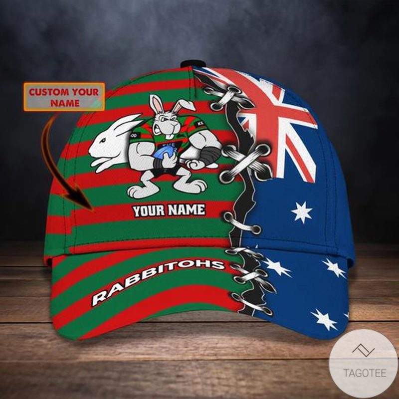 Personalized South Sydney Rabbitohs 3D Cap - Hot Sale 2025