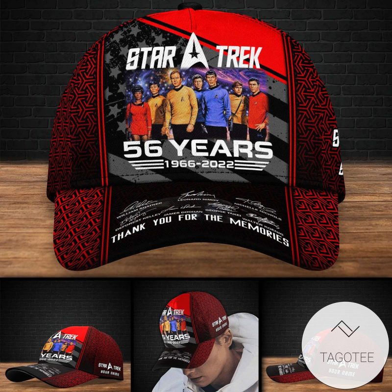 Personalized Star Trek 56 Year Star Trek Hat Cap Thank You For The ...