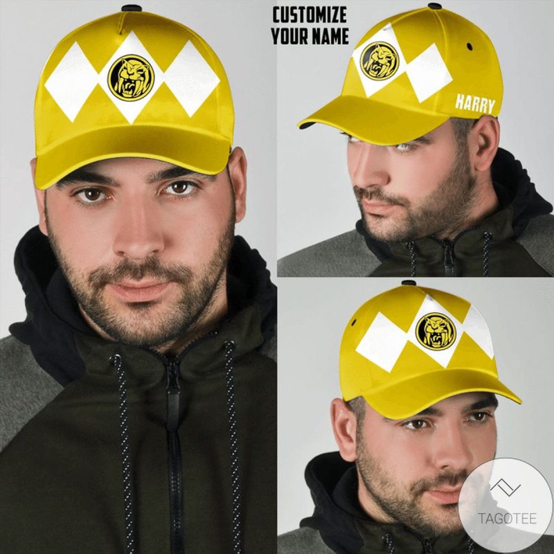 Personalized Yellow Mighty Morphin Power Rangers Cap - Hot Sale 2024