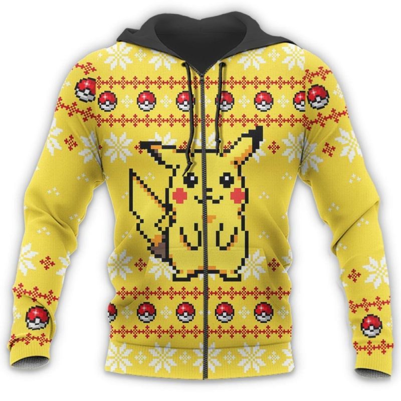 Pikachu Pokemon Custom Anime 3D Hoodie, Shirt - Hot Sale 2026