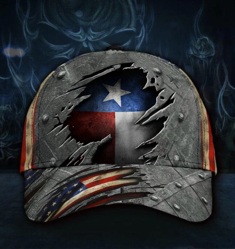 Texas State And American Flag Cap - Hot Sale 2025
