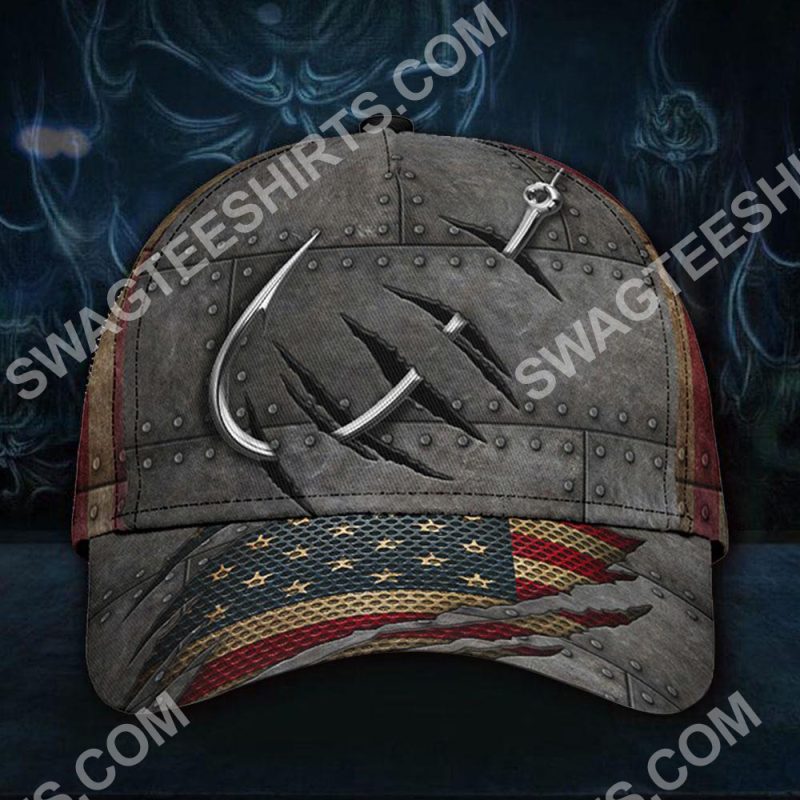 Vintage Fish Hook All Over Printed Classic Cap - Hot Sale 2026