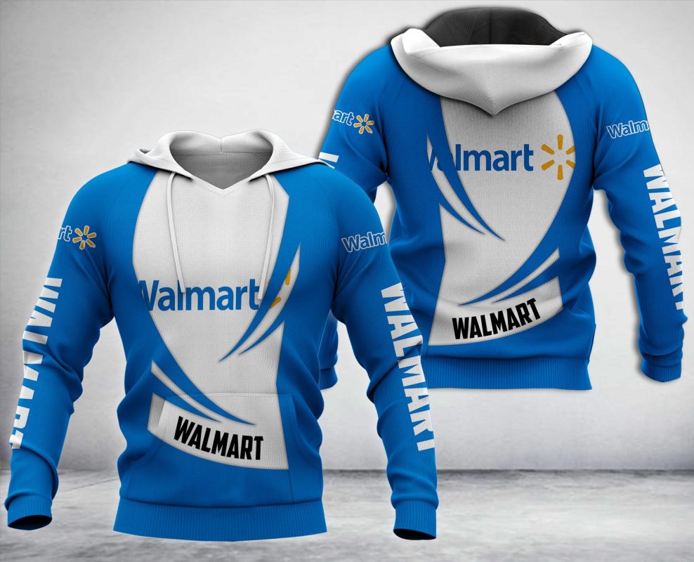 Walmart Blue White 3D Hoodie - Hot Sale 2025