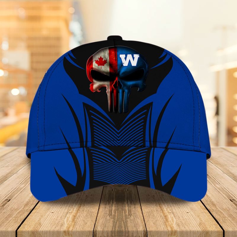 Winnipeg Blue Bombers Skull Cfl Cap Hat - Hot Sale 2025