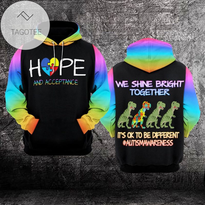 We Shine Bright Together It’S Ok To Be Different Autism Awareness ...